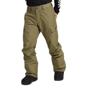 burton men's standard cargo pant regular fit, green, large-tall