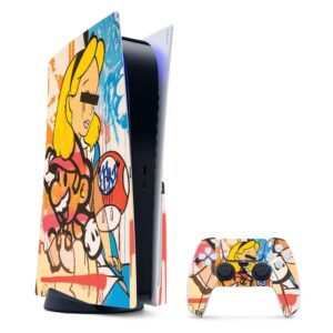 mightyskins gaming skin for ps5 / playstation 5 bundle - i cant see | protective viny wrap | easy to apply and change style | made in the usa