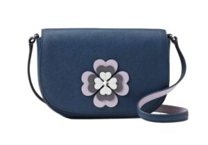 kate spade reiley spade flower applique flap crossbody purse