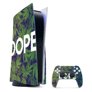 mightyskins gaming skin for ps5 / playstation 5 bundle - dope | protective viny wrap | easy to apply and change style | made in the usa