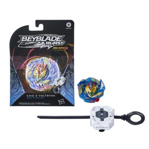 beyblade burst pro series cho-z valtryek spinning top starter pack - attack type battling game top with launcher toy