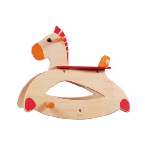 classic world wooden rocking horse, ride on toy for kid toddler baby, durable baby rocking toy