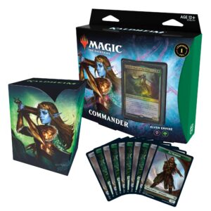 magic: the gathering kaldheim commander deck – elven empire | 100 card ready-to-play deck | green-black