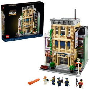 lego police station 10278 building kit; a highly detailed displayable model for adults, new 2021 (2,923 pieces)