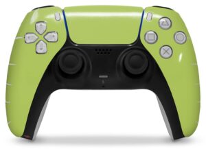 wraptorskinz skin wrap compatible with sony ps5 dualsense controller solids collection sage green (controller not included)