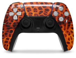 wraptorskinz skin wrap compatible with sony ps5 dualsense controller fractal fur cheetah (controller not included)