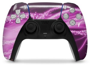 wraptorskinz skin wrap compatible with sony ps5 dualsense controller mystic vortex hot pink (controller not included)