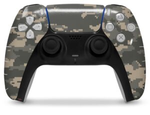 wraptorskinz skin wrap compatible with sony ps5 dualsense controller wraptorcamo digital camo combat (controller not included)