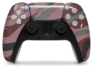 wraptorskinz skin wrap compatible with sony ps5 dualsense controller camouflage pink (controller not included)