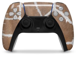 wraptorskinz skin wrap compatible with sony ps5 dualsense controller giraffe 02 (controller not included)