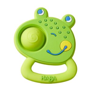 haba popping frog silicone baby fidgeting and teething toy