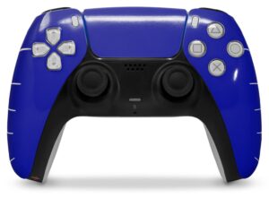 wraptorskinz skin wrap compatible with sony ps5 dualsense controller solids collection royal blue (controller not included)