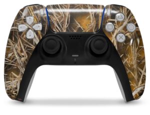 wraptorskinz skin wrap compatible with sony ps5 dualsense controller wraptorcamo grassy marsh camo orange (controller not included)