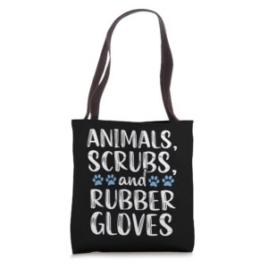 veterinary assistant cute vet tech animal lover gift women tote bag