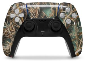 wraptorskinz skin wrap compatible with sony ps5 dualsense controller wraptorcamo grassy marsh camo seafoam green (controller not included)