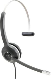 cisco headset 531, wired single on-ear quick disconnect with usb-c adapter, charcoal, 2-year limited liability warranty (cp-hs-w-531-usbc)