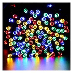 zsmpy fairy lights solar string lights fairy lights 8 lighting modes outdoor decorative light for garden home wedding party christmas halloween decoration lights string(colorful (size : 8m-40leds)