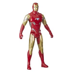 avengers marvel titan hero series collectible 12-inch iron man action figure, toy for ages 4 and up