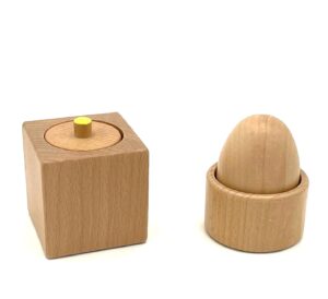 leticia's corner set of wooden pincer grasp and egg cup puzzles, pincer puzzles, first puzzles, montessori toys for 6 months+, fine motor skills learning