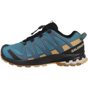 salomon xa pro 3d v8 trail running shoes for men, barrier reef/fall leaf/bronze brown, 9