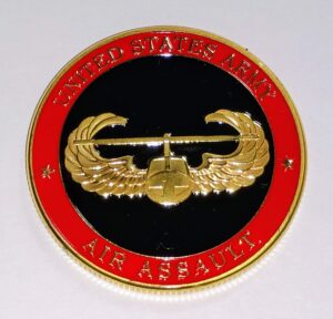 army air assault military challenge art coin