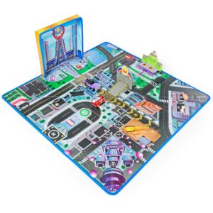 paw patrol, true metal adventure city movie play mat set with 2 exclusive toy cars (amazon exclusive), 1:55 scale, kids toys for ages 3 and up