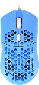 hk gaming sirius m ultra lightweight honeycomb shell gaming mouse | 54 grams | 16000 cpi | usb wired | 6 programmable buttons | on-board memory | anti slip grips | sirius-m 16000cpi horizon