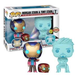 pop! morgan & tony stark glows in the dark 2 pack special edition