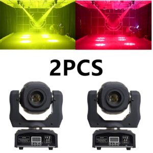 stage lights moving head light 8 gobos 8 colors 11 channels 2pcs 90w spotlight dmx 512 with sound activated for wedding dj party stage lighting …