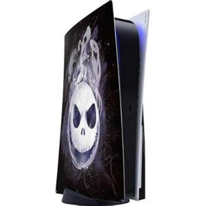 skinit decal gaming skin compatible with ps5 console - officially licensed disney the nightmare before christmas jack skellington face art design