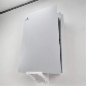 3d cabin ps5 wall mount wall bracket holder stand for play station 5 digital white left