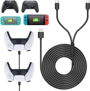 ps5 controller charger charging cable, 10ft extra long ps5 controller charger cord, fast charging usb type-c charger cord compatible with playstation 5 ps5 dual sense