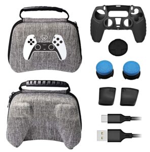 bluedluxo ps5 accessory, ps5 controller case, ps5 carrying case, ps5 controller grip, ps5 controller skin, ps5 bag travel carry case, ps5 controller mod, ps5 controller thumb grip, dualsense shell