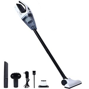 bieye cordless stick vacuum cleaner lightweight handheld vacuum with floor brush for household car cleaning, 5x2200mah batteries 1a fast charger 100w motor hv01