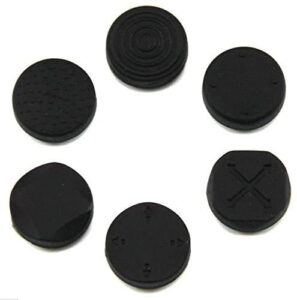 1 set analog silicone thumb stick grip joystick caps cover thumbsticks for psv 1000 2000 ps vita black color