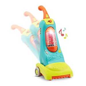 battat- toy vacuum cleaner – lights & sounds play vacuum – musical vacuum toy with 2 songs- pretend play chores & activities- clean n' sing vacuum- 2 years +