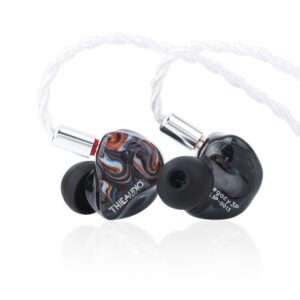 linsoul thieaudio legacy 4 1dd+3ba hybrid driver in-ear monitor with 2 tuning switch, detachable 7n occ 0.78mm 2pin cable, custom faceplate