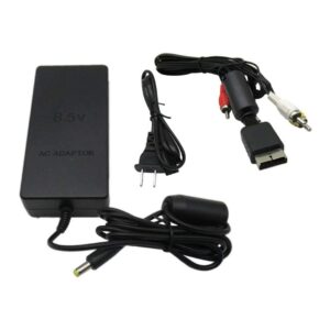 vicue ac adapter power supply 8.5v scph-70100 +av cable for slim ps2 playstation 2 ps2