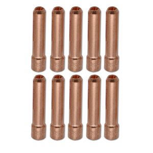 10pk tig stubby collets 10n24s 3/32" & 2.4mm for wp 17 18 26 tig welding torch (10n24s (3/32"))