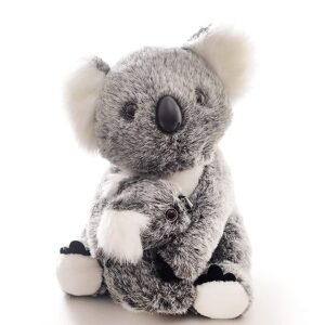 miumy stuffed animal koala bear mama koala hold baby koala plush toys soft long hair 11inch