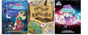 my little pony tails of equestria bundle: tails of equestria core rule book, the compendium of equestria, and the official movie sourcebook