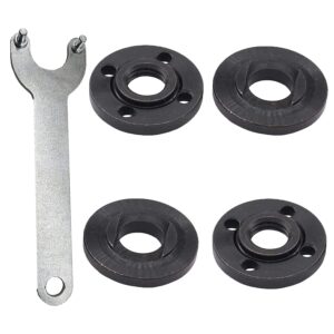 homhelar grinder flange angle wrench spanner metal lock nut for dewalt makita 193465-4 bosch black & decker ryobi 4.5" 5" 5/8-11