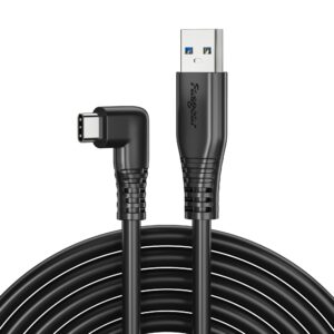 fasgear usb 3 type c cable 16.5ft long usb c charger cable 5gbps superspeed data transfer 3a fast charging compatible for o-culus quest 1/2 ps 5 controller camera sam-sung smarphones tablets (5m)