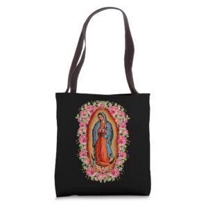 our lady virgen de guadalupe virgin mary tote bag