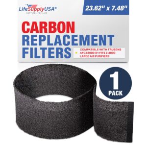 carbon filter layer replacements compatible with trusens afcz3000-01 fits trusens z-3000 large air purifier