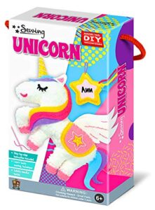 c.s. kids sa13 magic world diy personalised my magical unicorn sewing kit |educational frist sewing arts & crafts gifts for kids (safety neddle & instruction included)