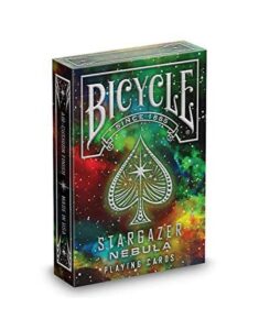 bicycle stargazer nebula playing cards, standard index, poker cards, space playing cards, premium playing cards, unique playing cards, 1 deck, black