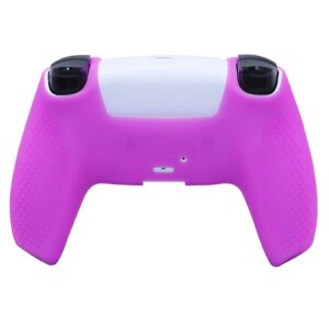 ralan silicone rubber cover skin case anti-slip water transfer customize for ps5 controller + extra thumb grips x 10.