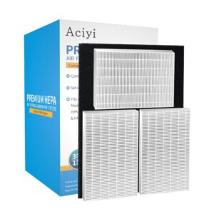 hpa300 compatible hepa filter set | 3 hepa filters & 1 pre-cut activated carbon pre filters