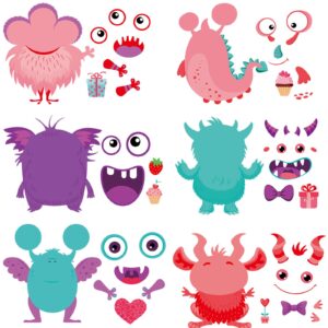 zonon 24 pack valentines day cards craft kits for kids, diy craft ornament valentine class game activities make your own valentine cards for preschool kindergarten game